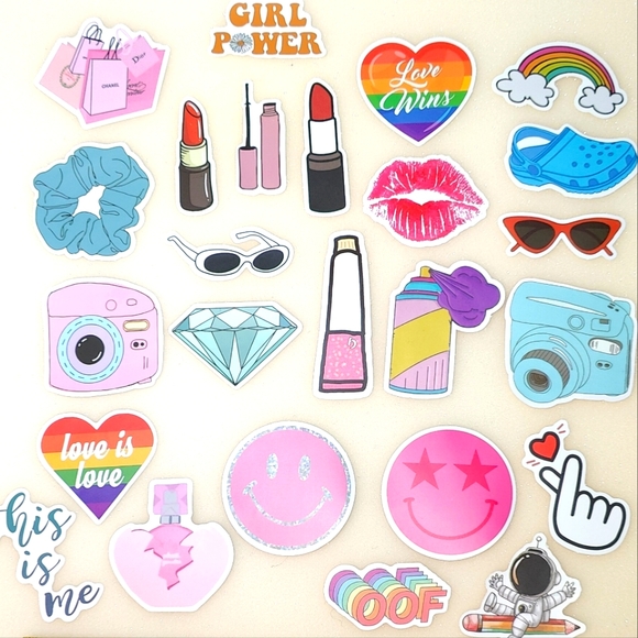 Office | 25 Colorful Cute Girl Power Rainbow Stickers | Poshmark